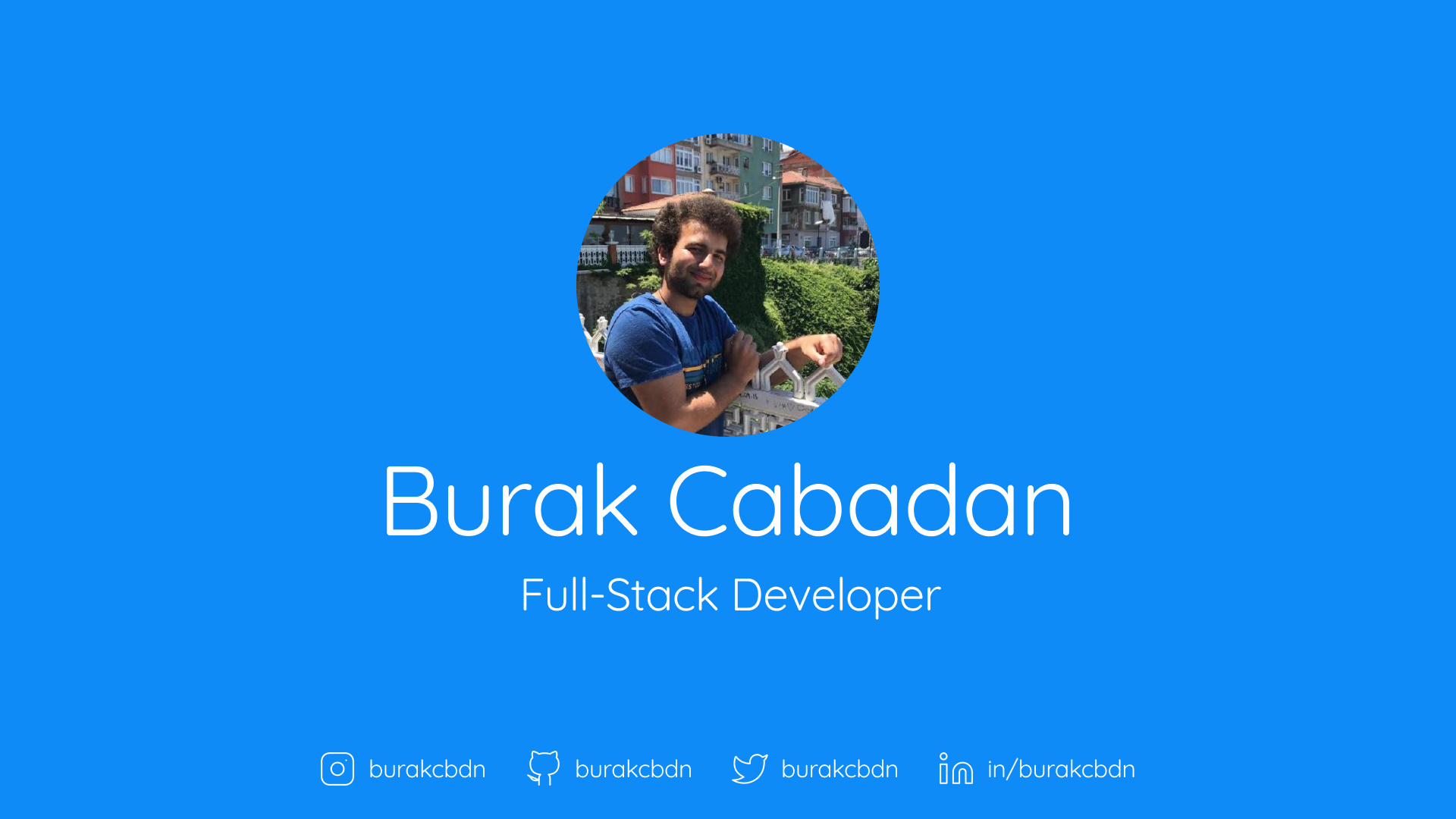 Burak Cabadan | Full-Stack Developer